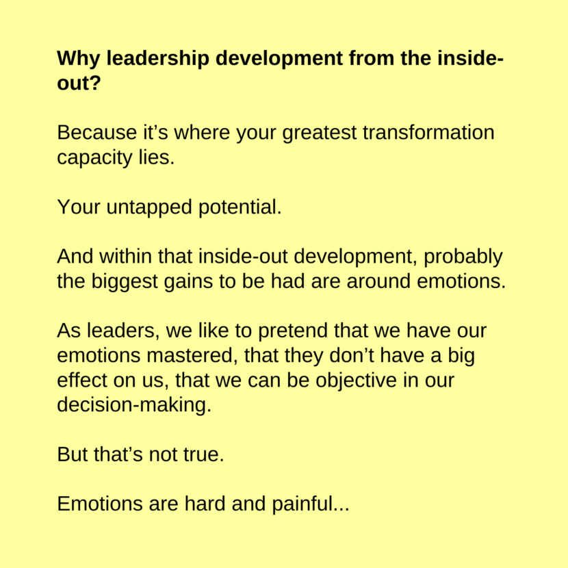 Emotions: the Transformation Capacity for Leaders - HigherMindfulness.com