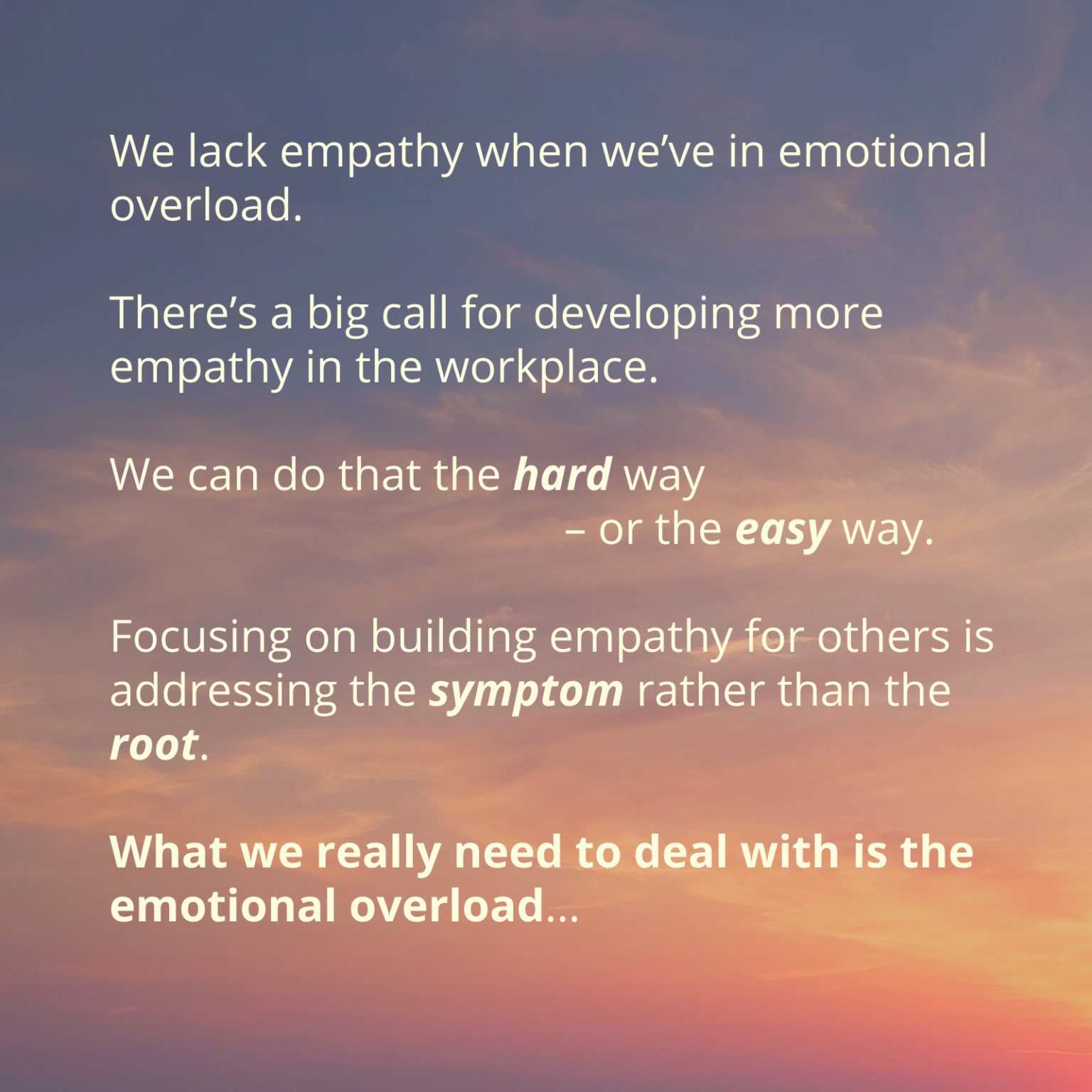 Empathy and Emotional Overload - HigherMindfulness.com