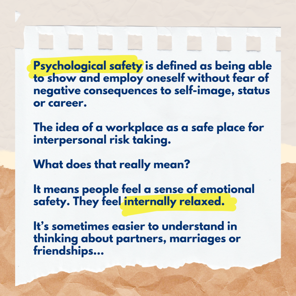 Defining Psychological Safety - HigherMindfulness.com